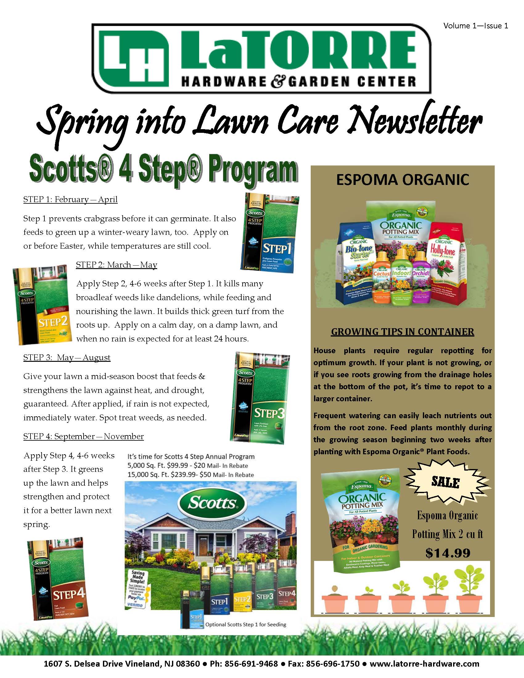 Seasonal Specials/Newsletter | LaTorre Hardware